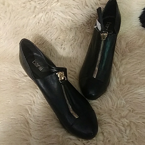 Bar III | Shoes | Bar Iii Black Leather Booties Sz 9 | Poshmark